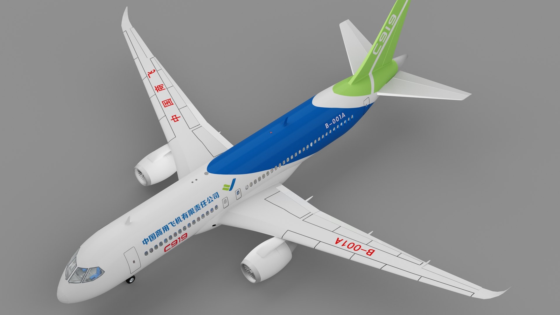3D Model Comac C919 China - TurboSquid 1455661