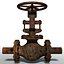 Old Rusted Valve 3d Model