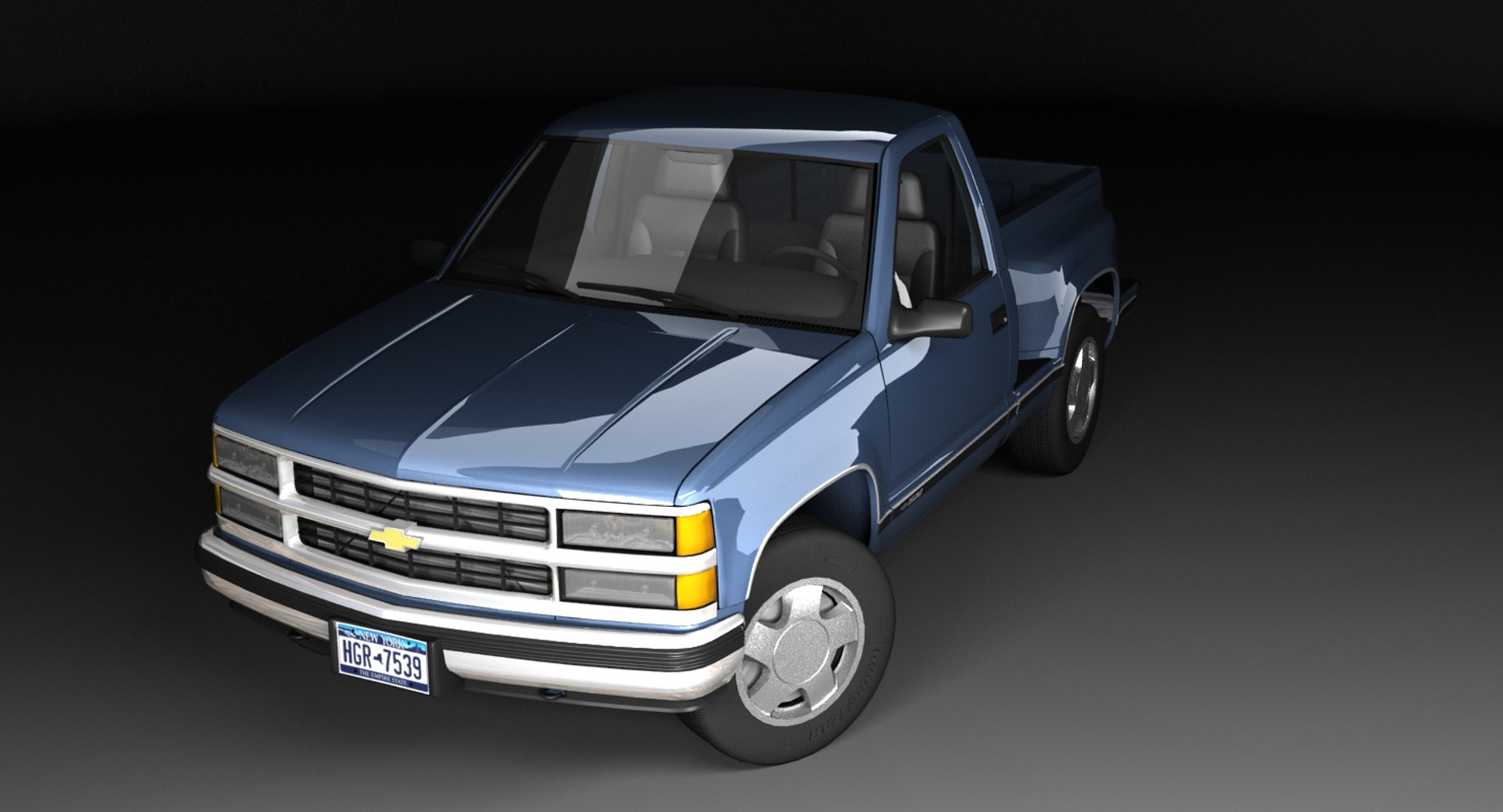 Chevrolet C K Pickup 3D Model - TurboSquid 1285730