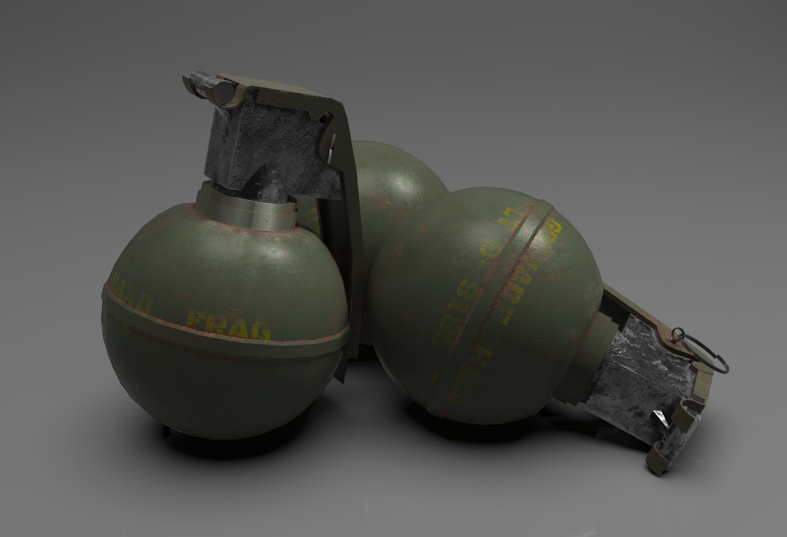 Frag Grenade Model - TurboSquid 1835381