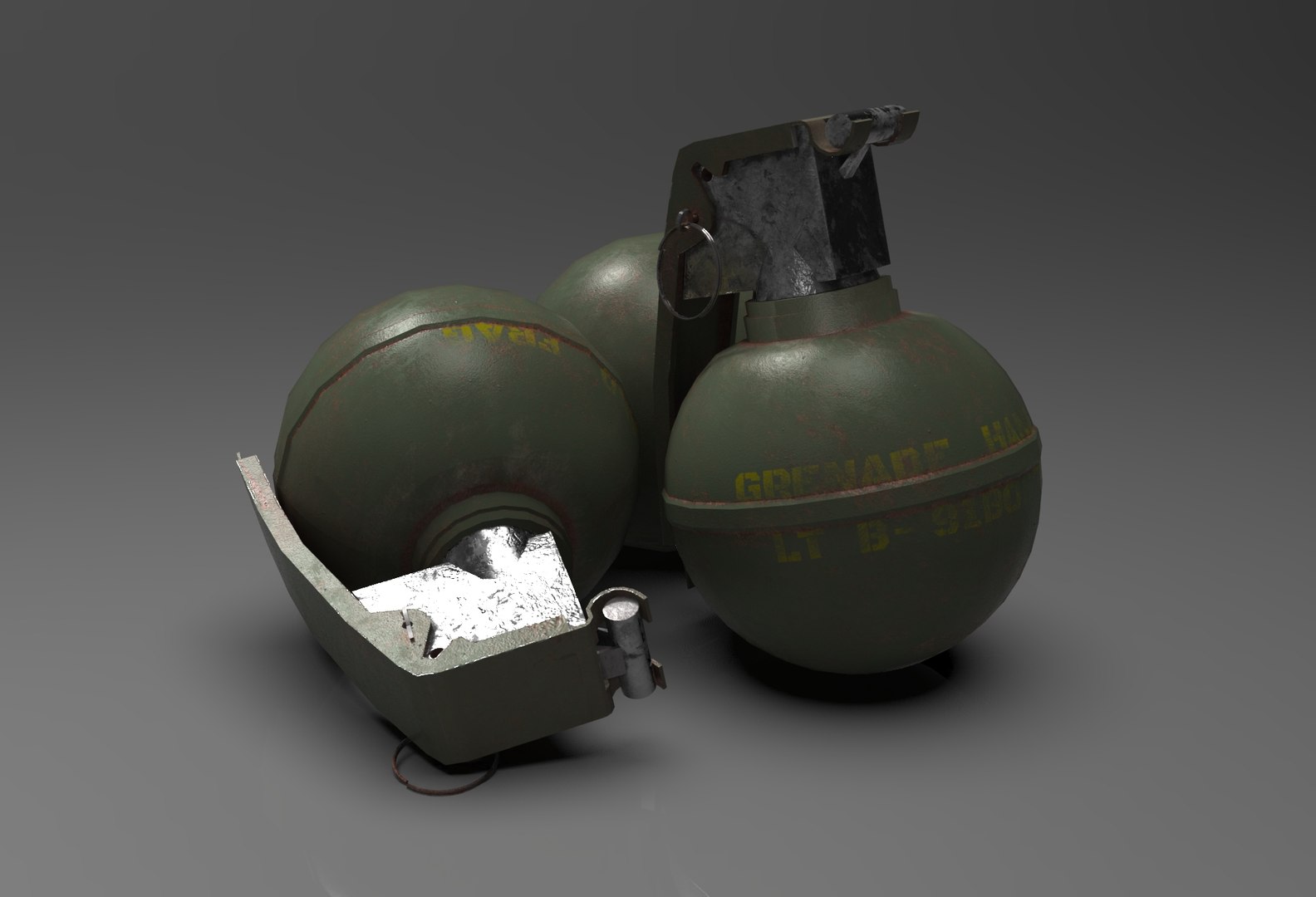 Frag Grenade Model - TurboSquid 1835381