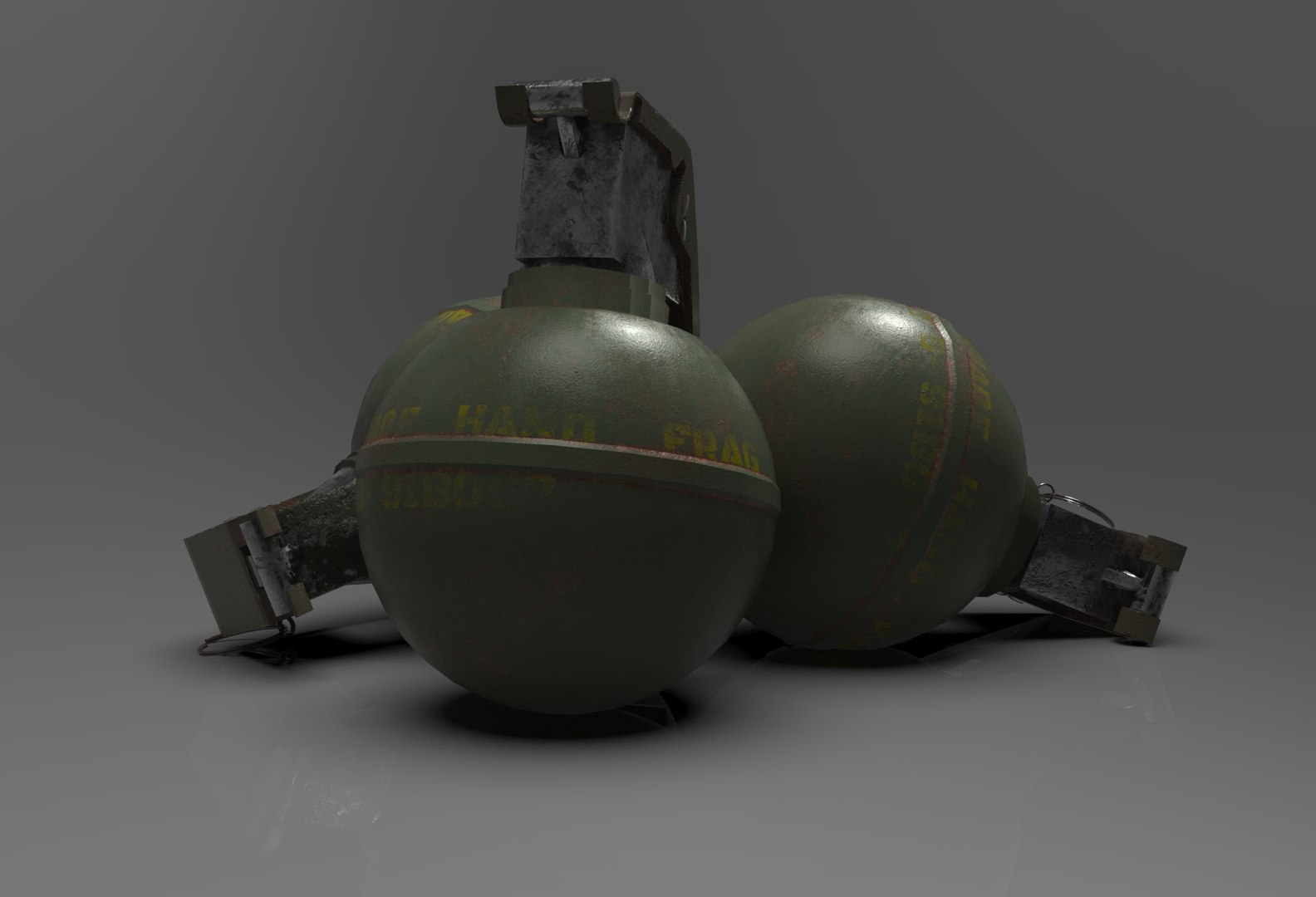 Frag Grenade Model - TurboSquid 1835381