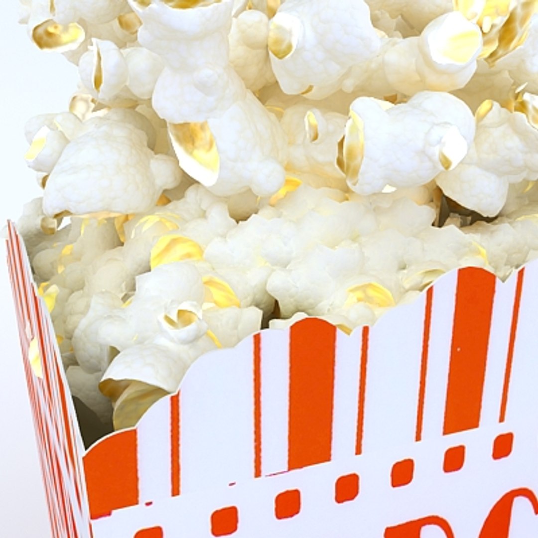 3ds Max Def Popcon Box Popcorn