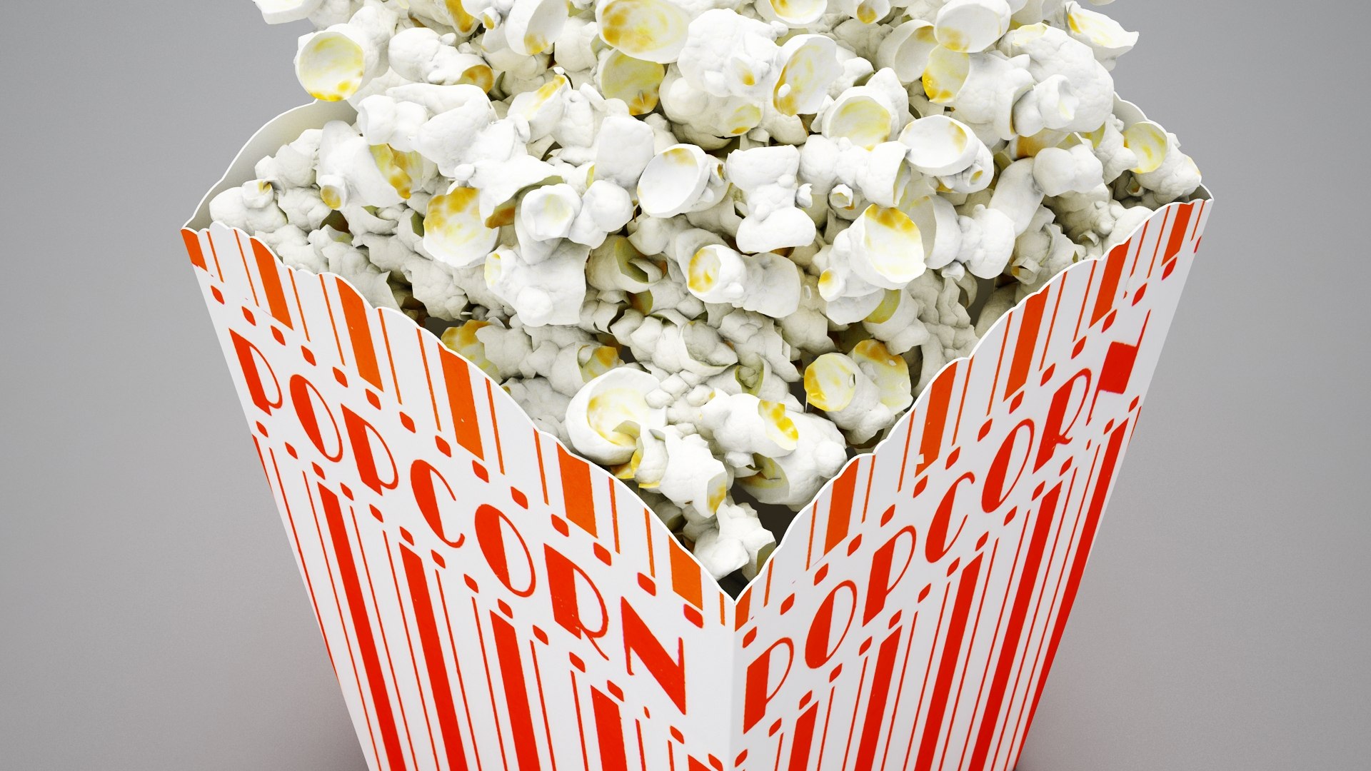 3ds Max Def Popcon Box Popcorn