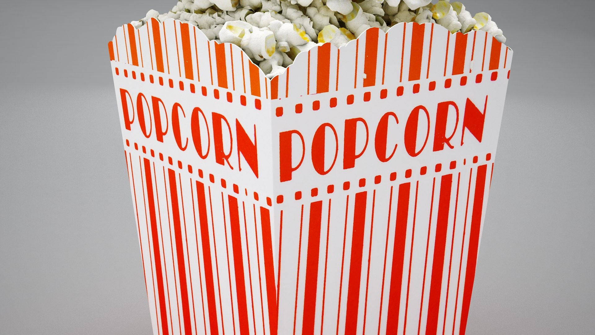 3ds Max Def Popcon Box Popcorn
