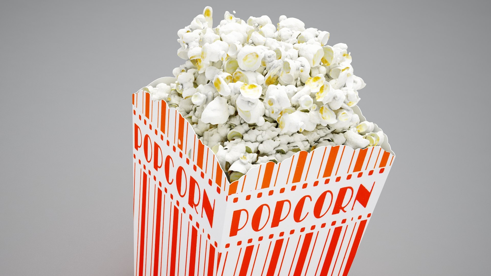 3ds Max Def Popcon Box Popcorn