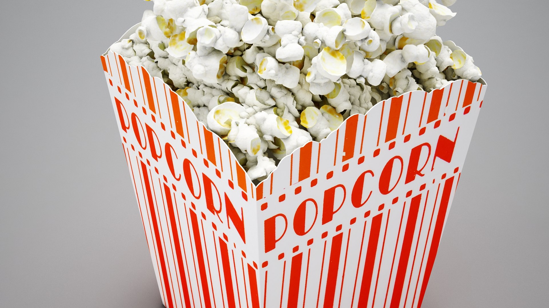 3ds Max Def Popcon Box Popcorn