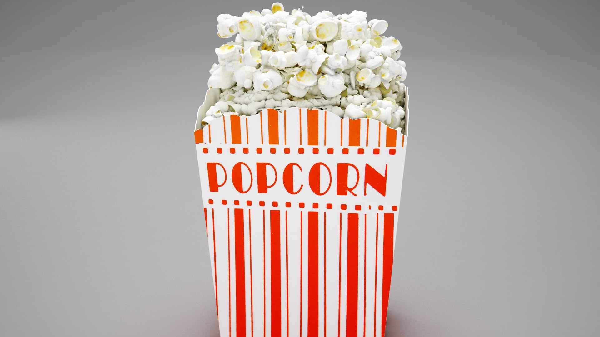 3ds max def popcon box popcorn