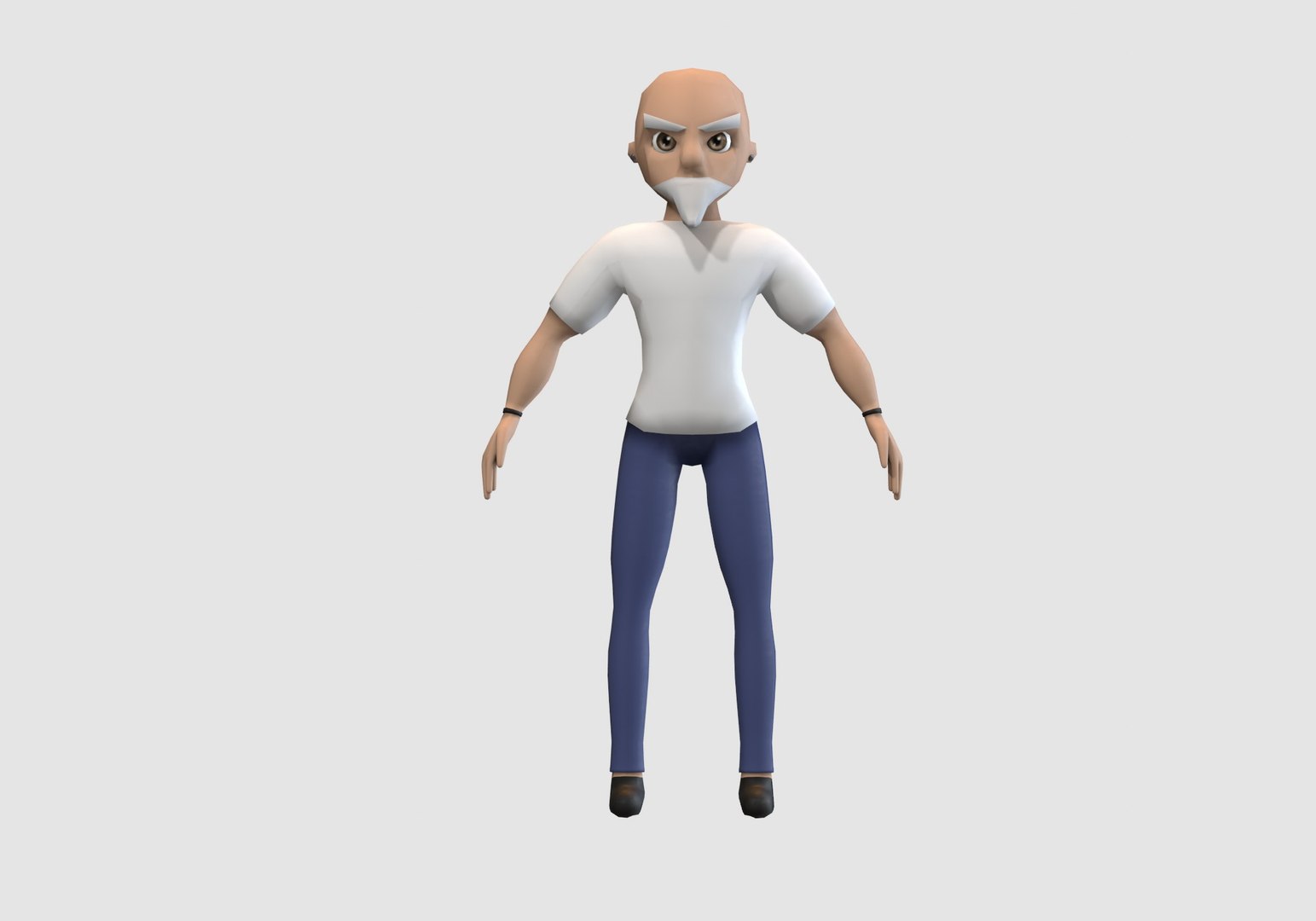 3D Strong Cartoon Man - TurboSquid 1912910
