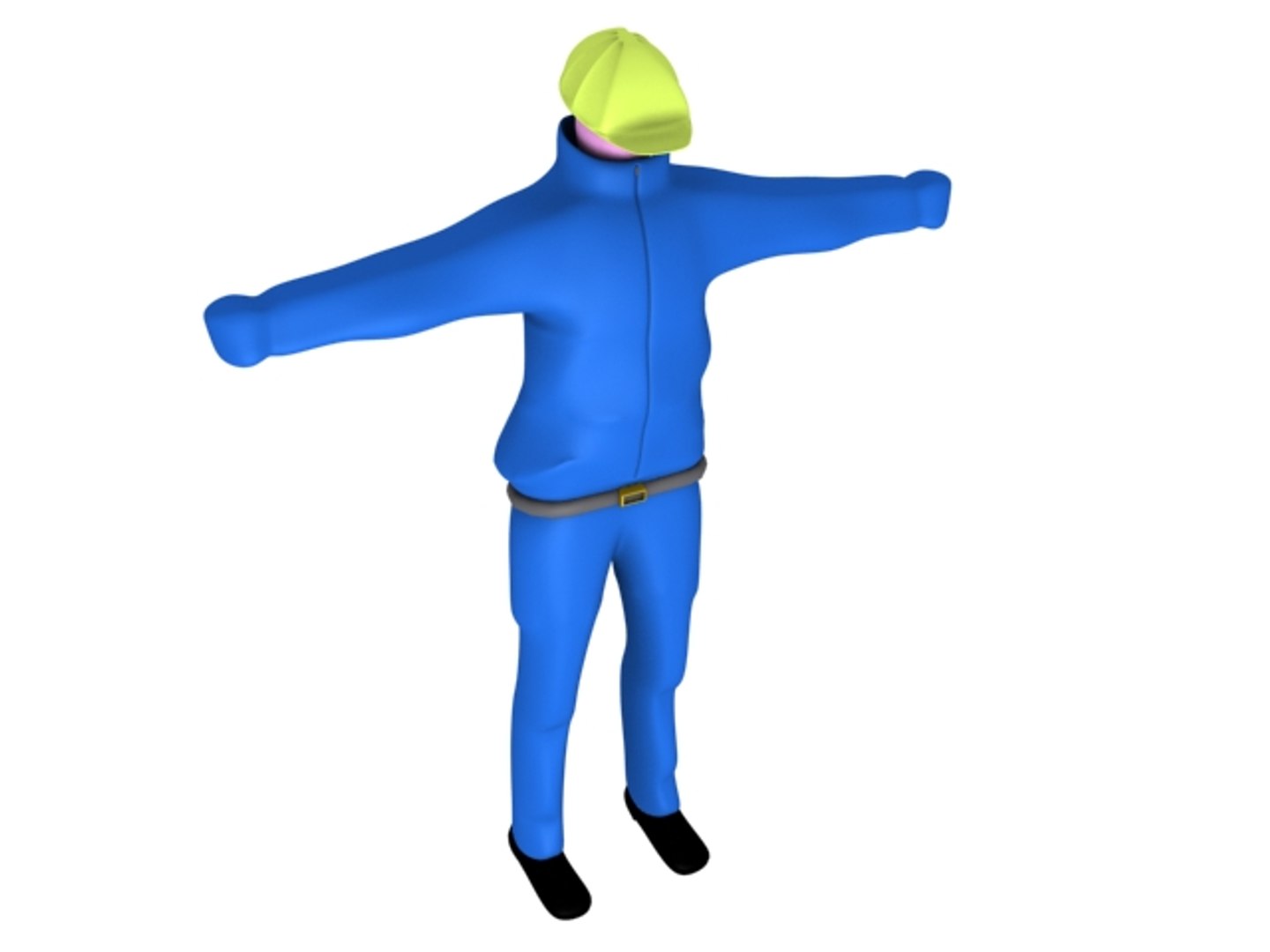 3ds Max Workman Character Worker