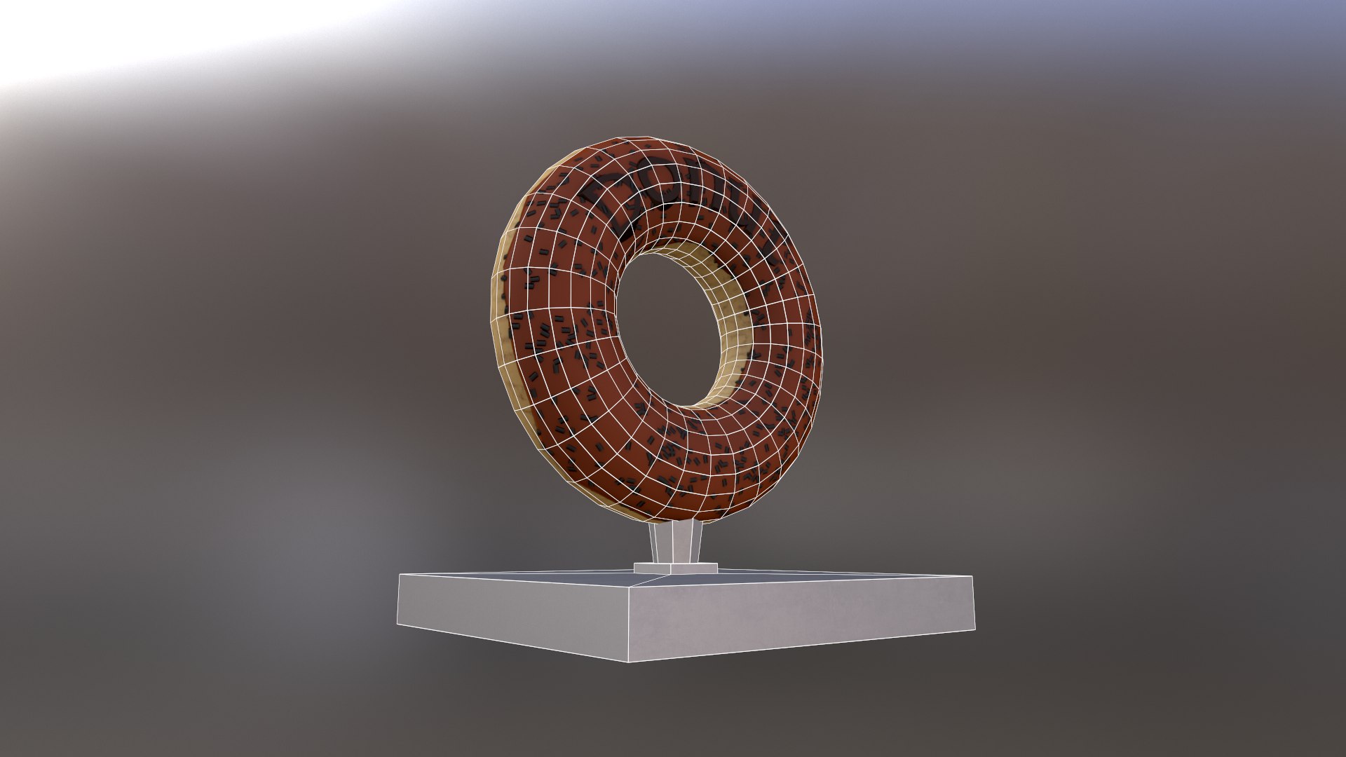 Donut Signboard 3D Model - TurboSquid 1932938