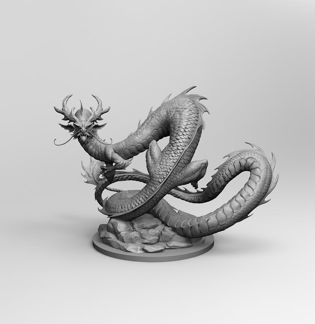 Fire Dragon statue 3D model STL 3D print model 3D print model 3D 모델 - TurboSquid 1976409