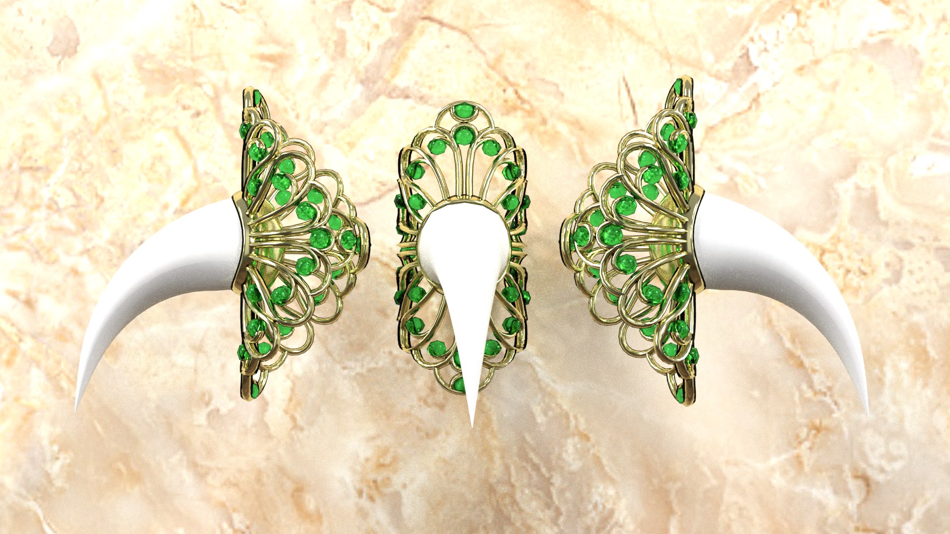 Claw decoration 3D model - TurboSquid 1783291