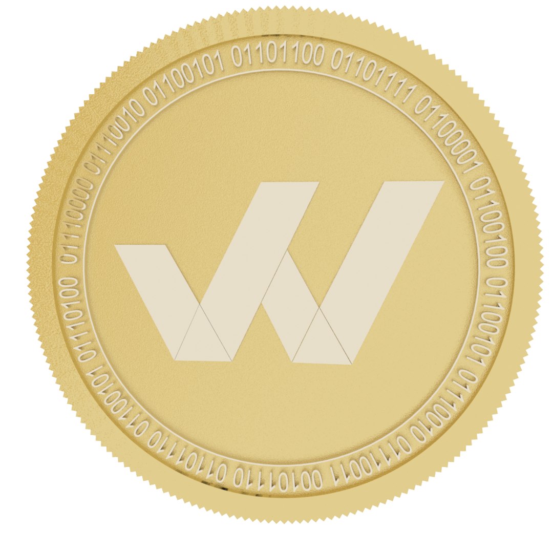 3D 1world Gold Coin - TurboSquid 1492778