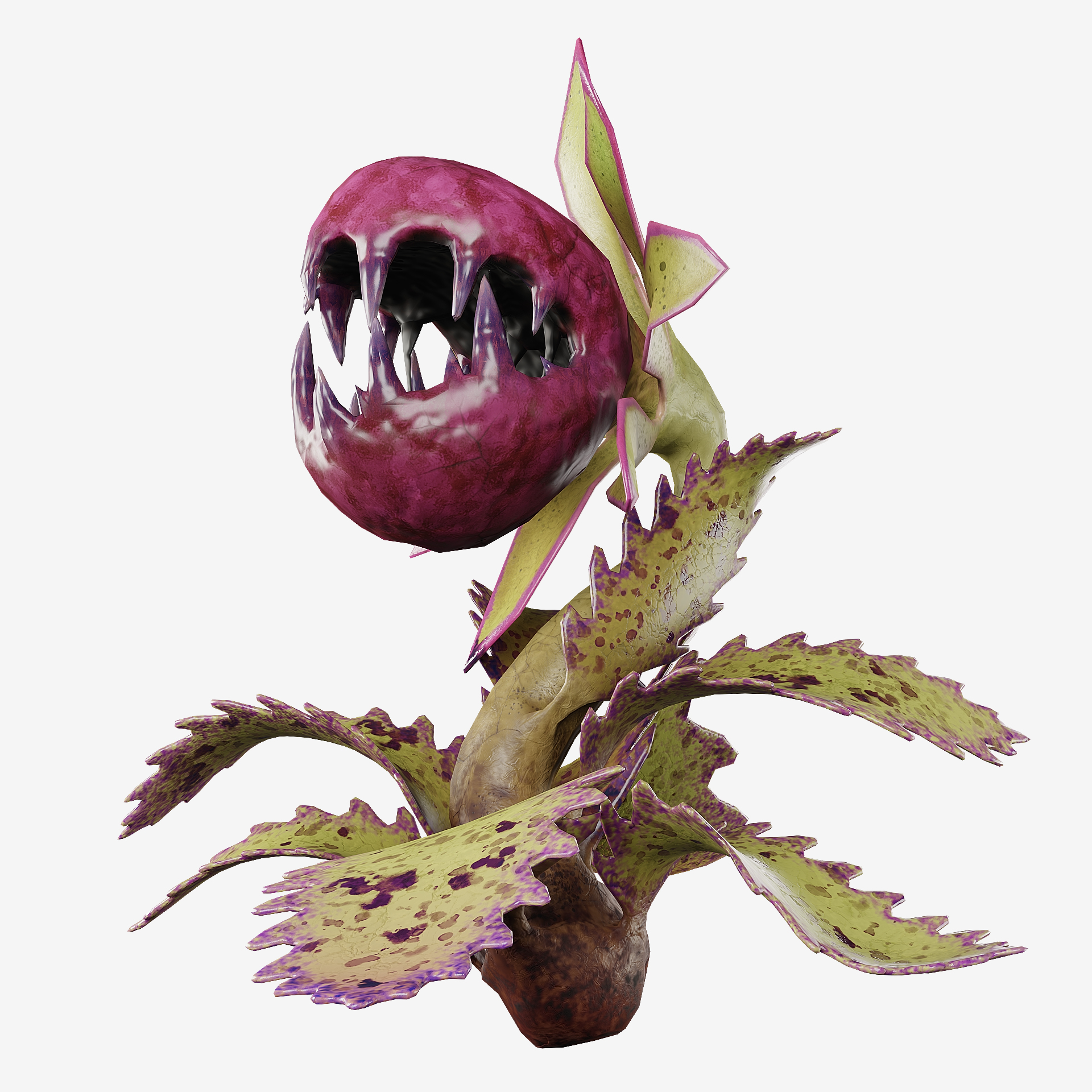 Wild Raspberry Carnivorous Monster Plant 3D model - TurboSquid 1932800