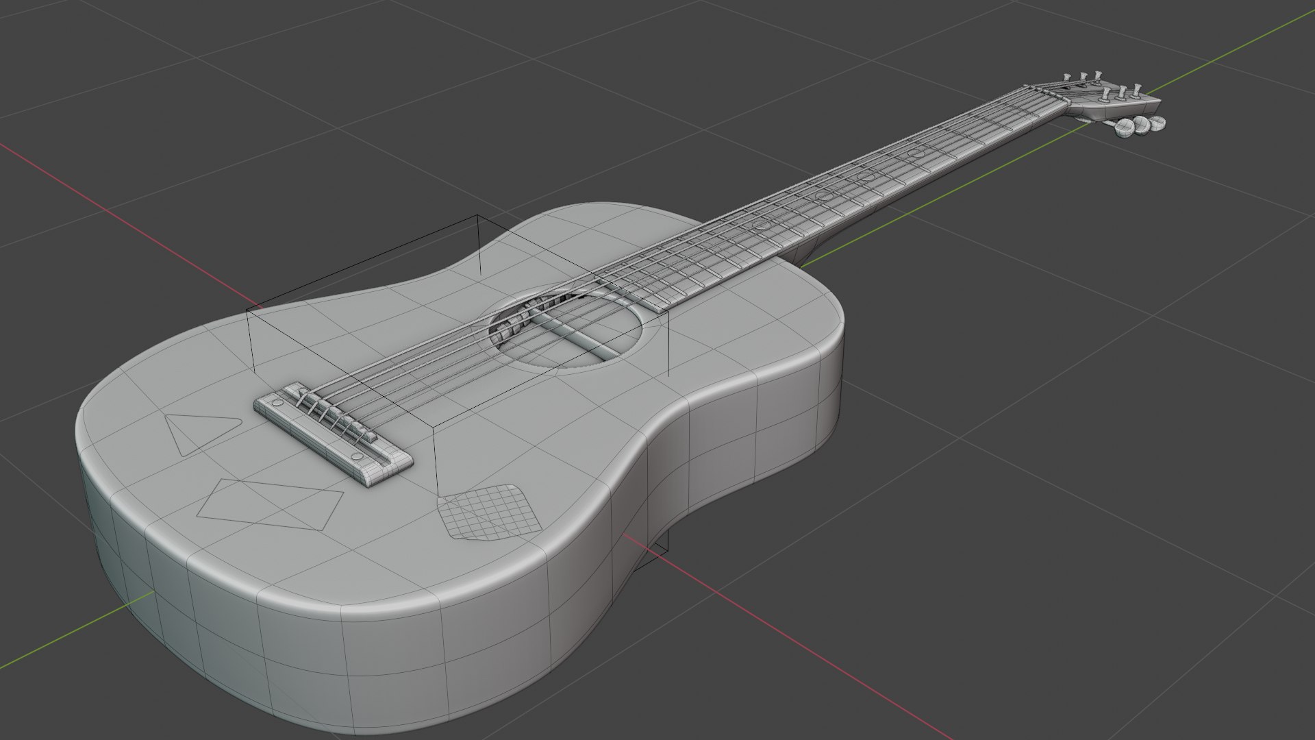 3D Acoustic Guitar Model - TurboSquid 2387635