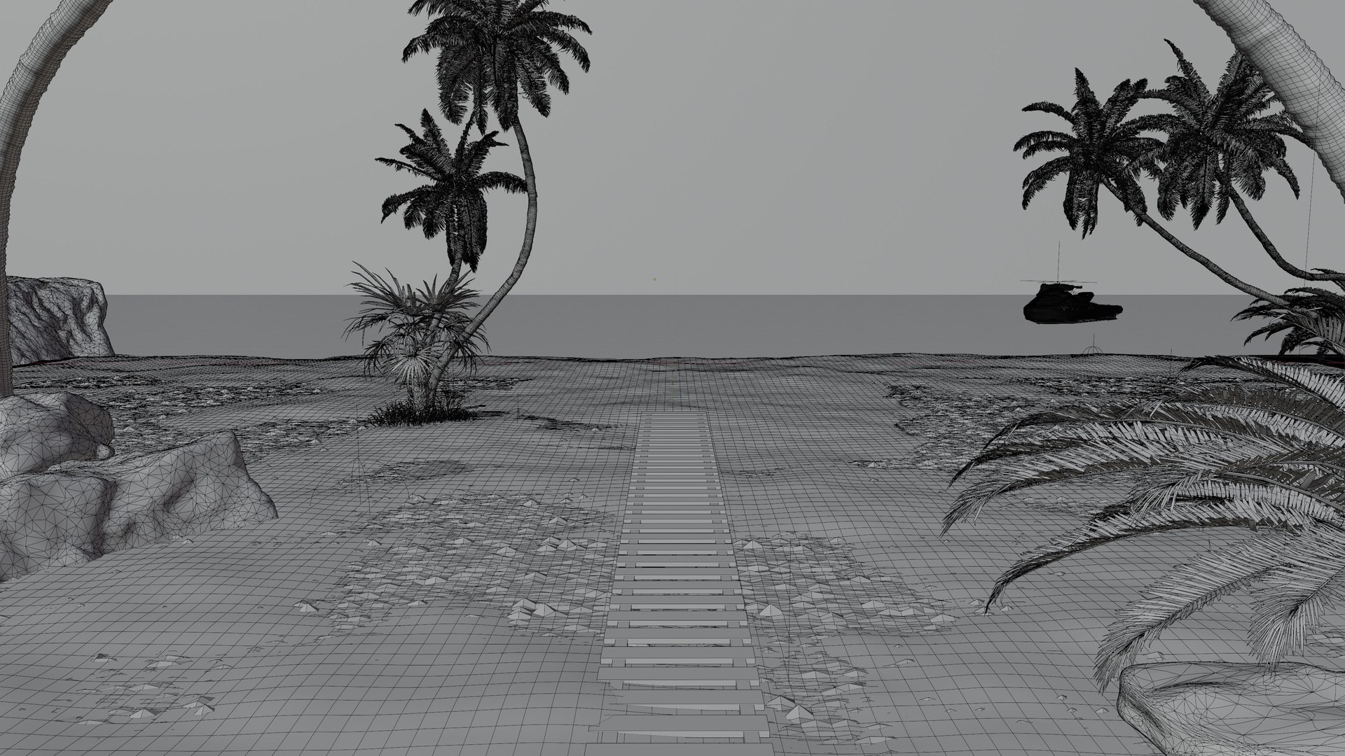 3D Realistic Beach Scene - 3D Artwork 3D Model - TurboSquid 2424778