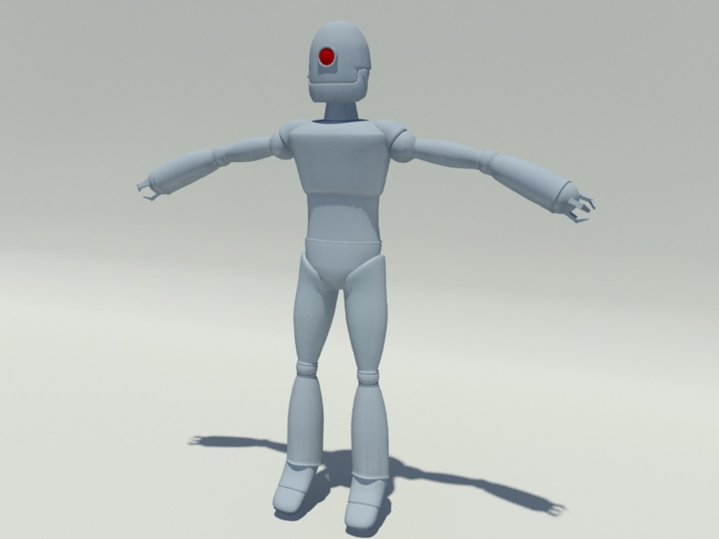 Cartoon Robot 3d Model