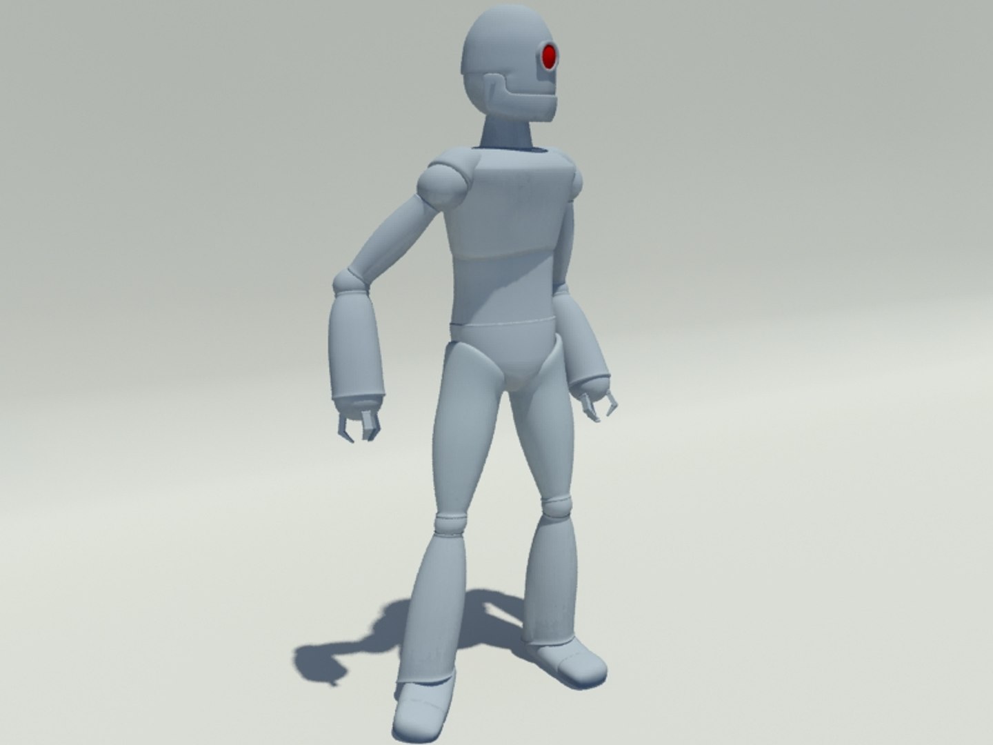 Cartoon Robot 3d Model