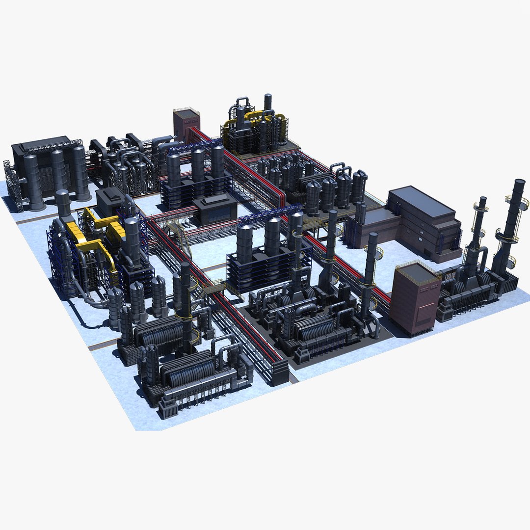 3D Industrial Area 35 Model - TurboSquid 2009552