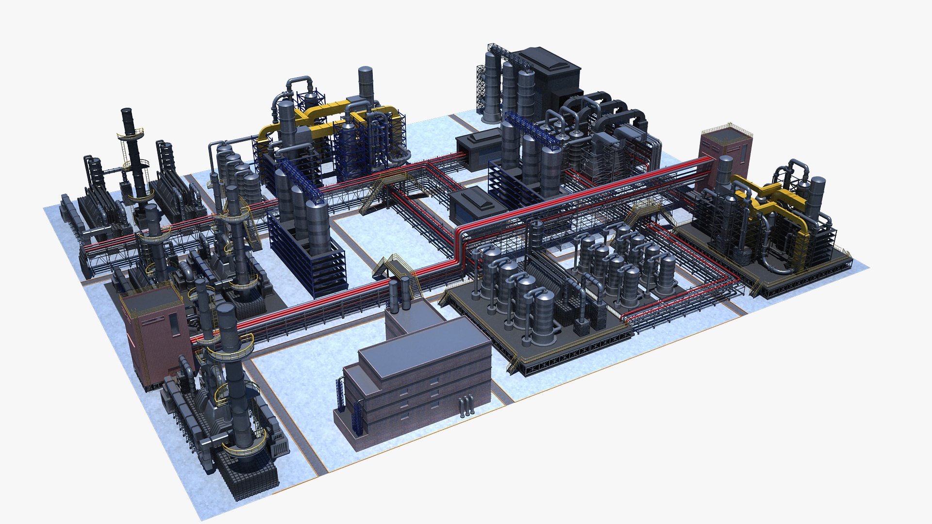 3D Industrial Area 35 Model - TurboSquid 2009552