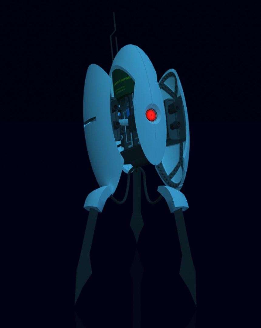 3d Portal Turret Model