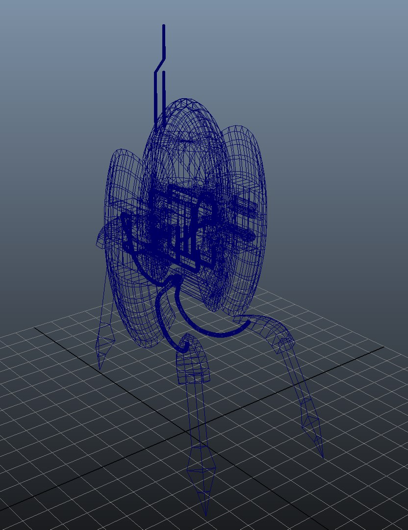 3d Portal Turret Model
