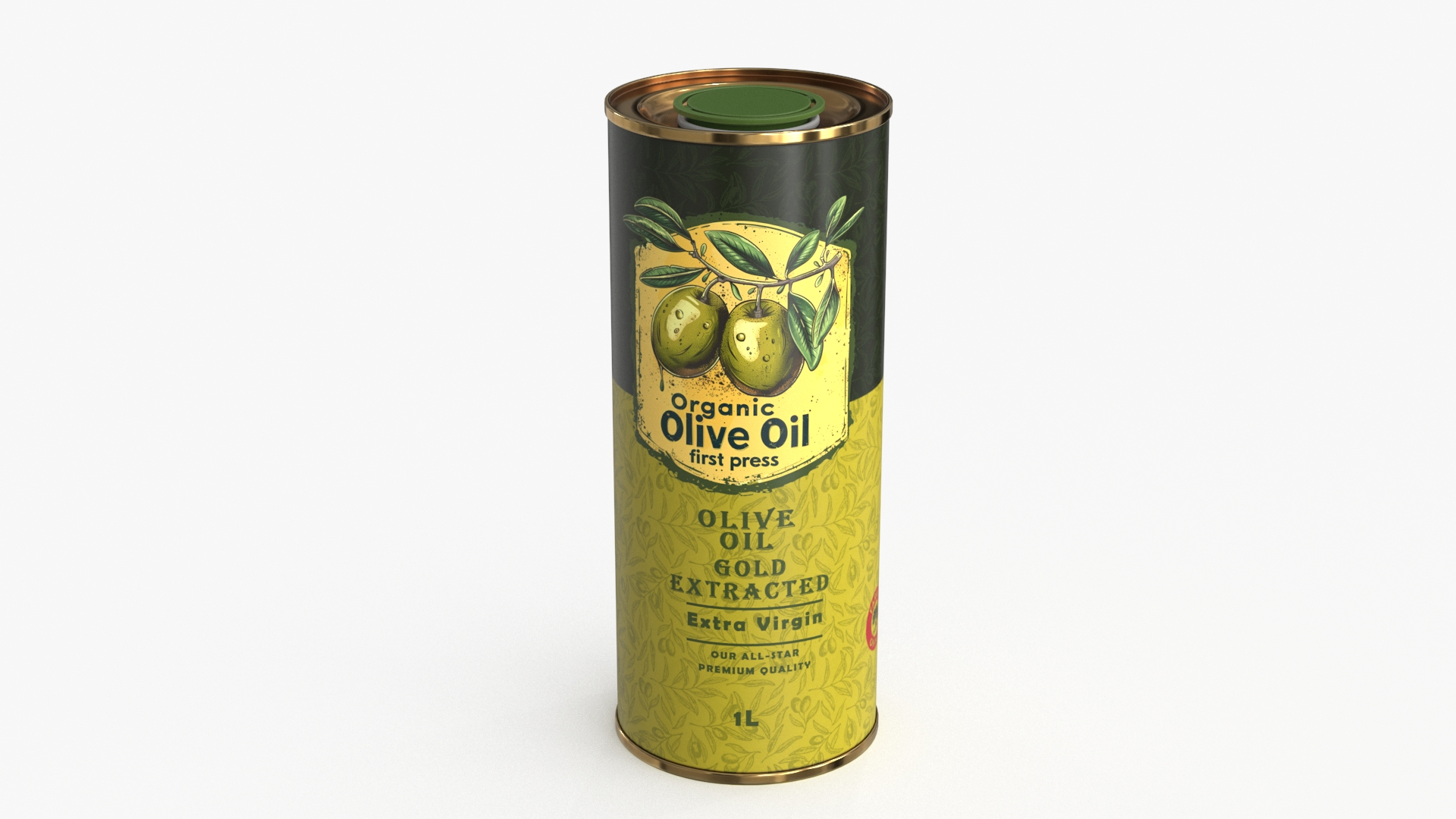 3D Olive Tube Oil Can - TurboSquid 2259219