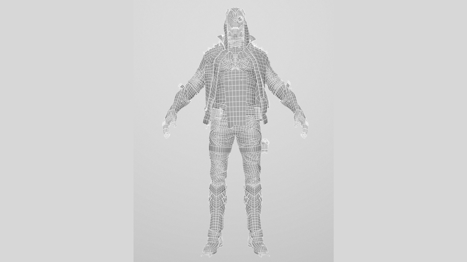 3D Masked Biker Gang Soldier Model - TurboSquid 2269027