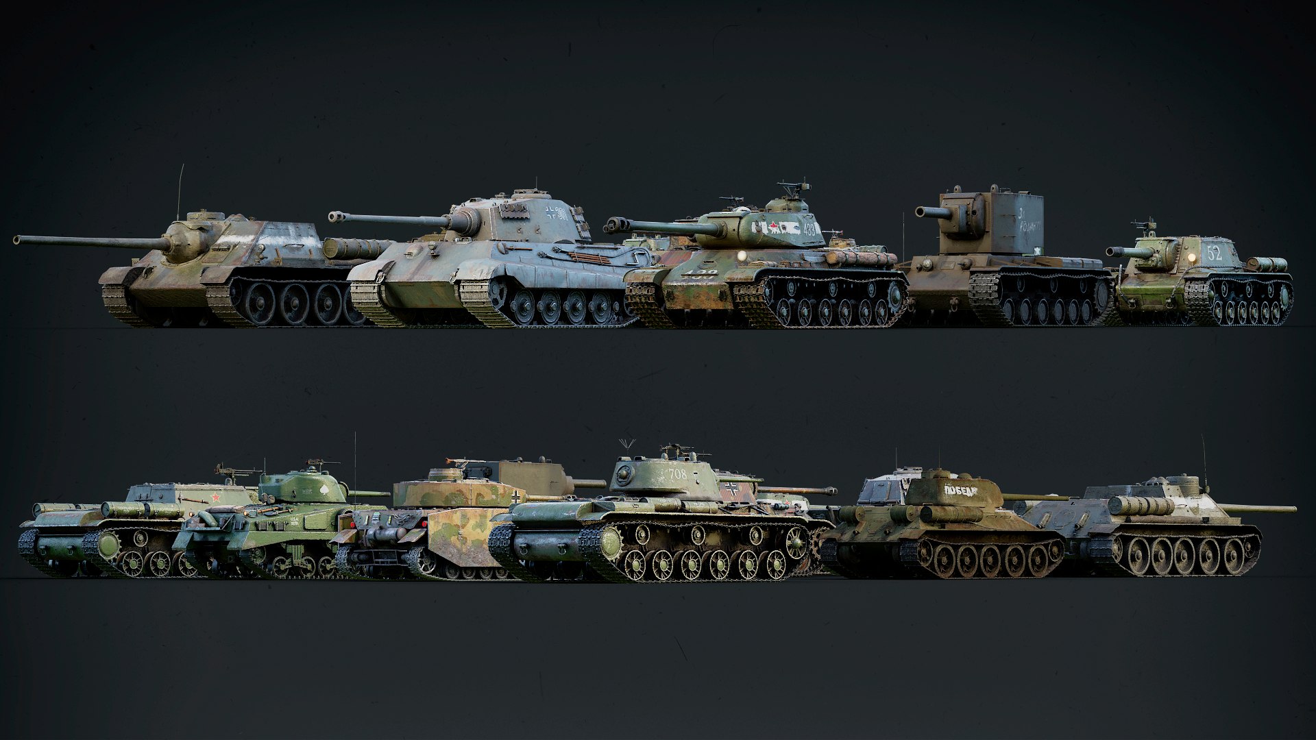 Tank ww2 gameready 3D model - TurboSquid 1670403