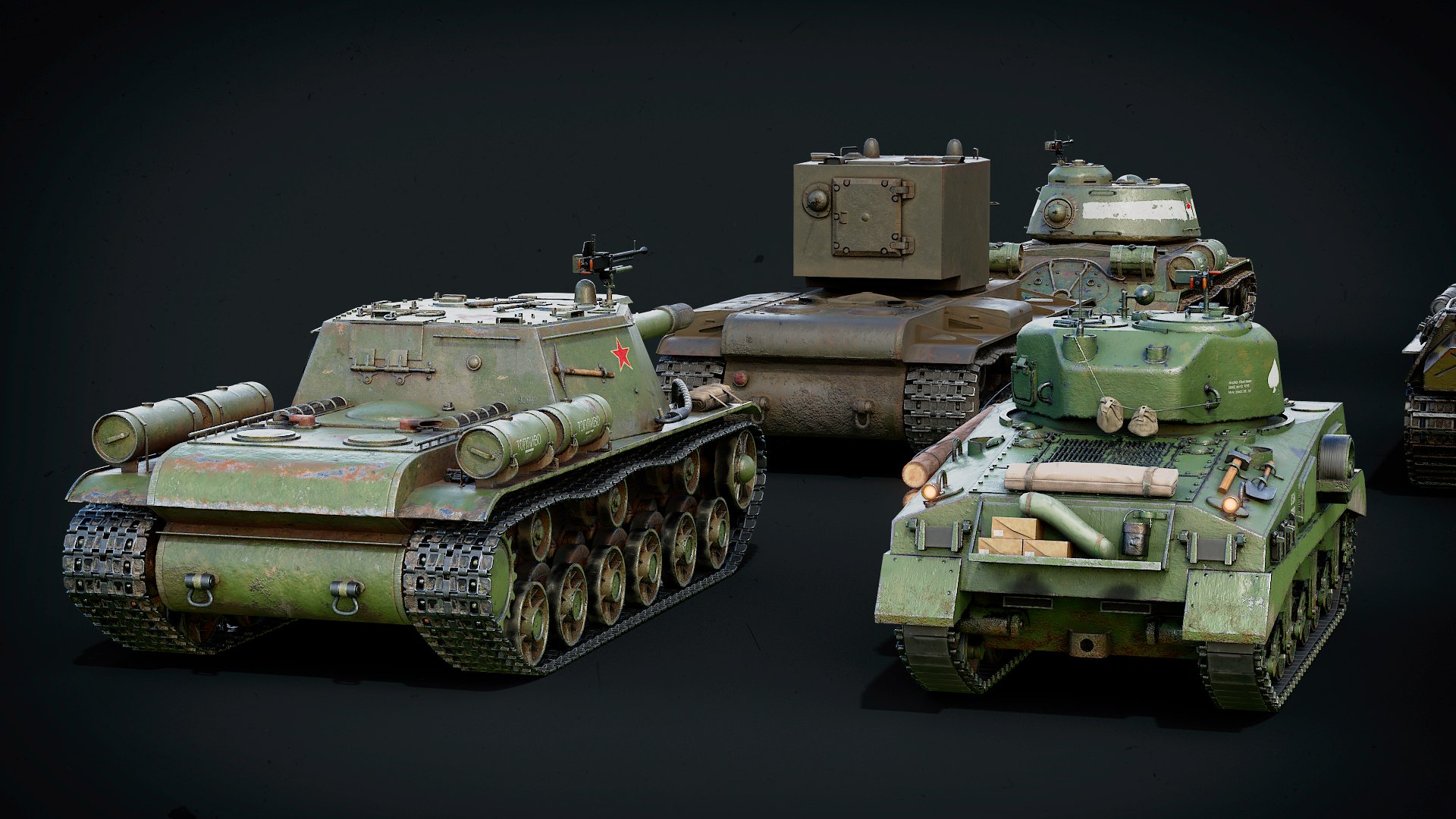 Tank ww2 gameready 3D model - TurboSquid 1670403
