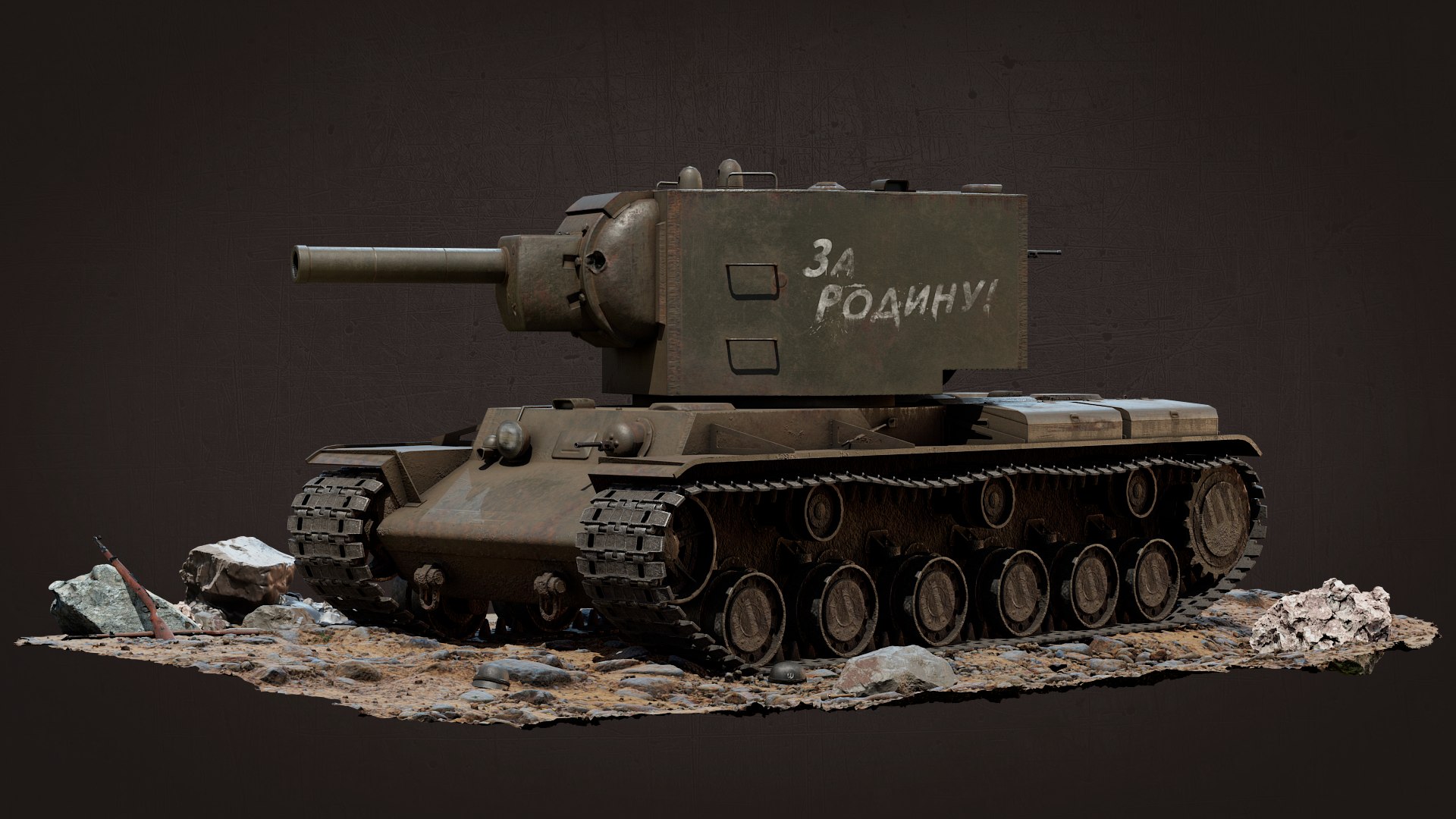 Tank ww2 gameready 3D model - TurboSquid 1670403