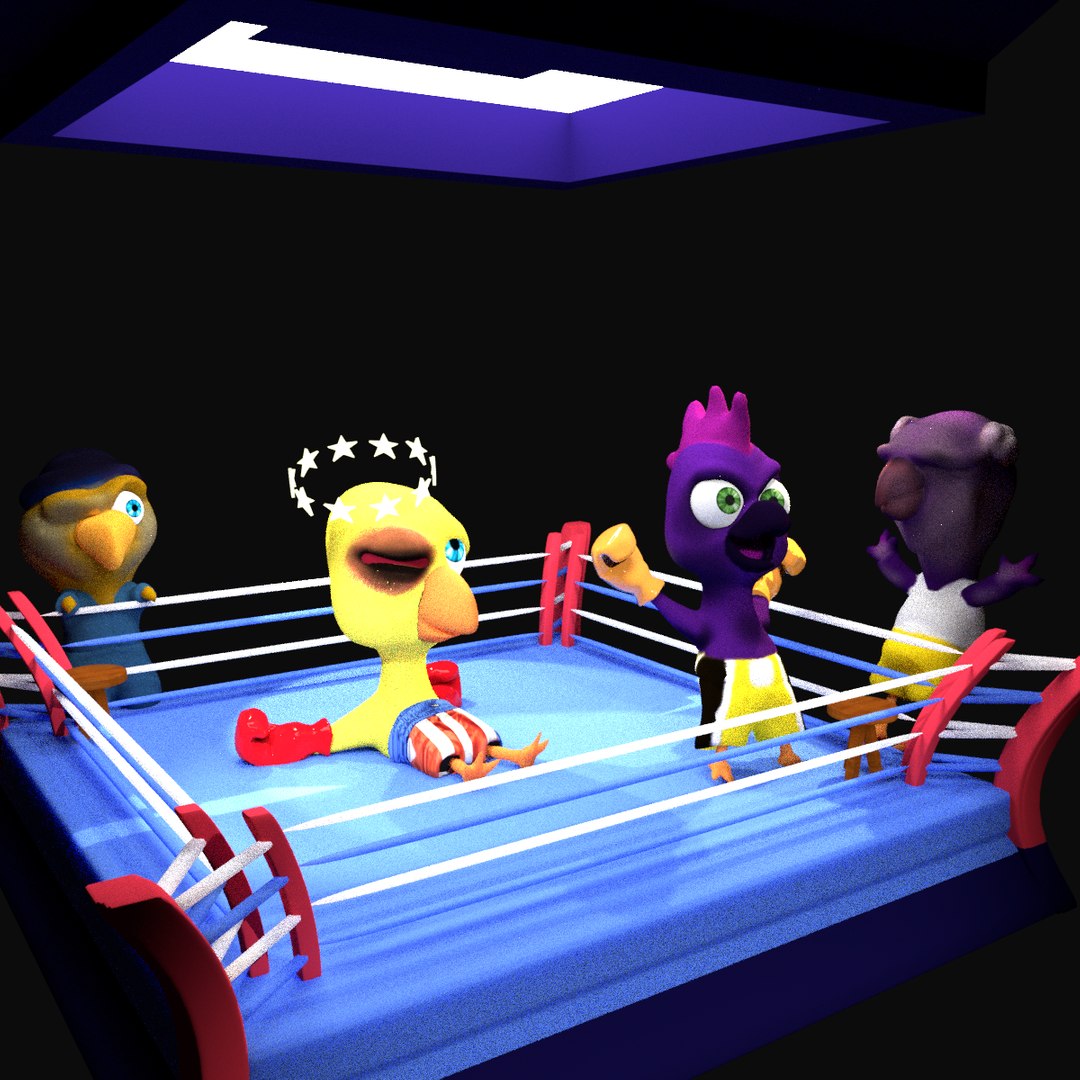 Cuckoo Boxing 3D Model - TurboSquid 1189058