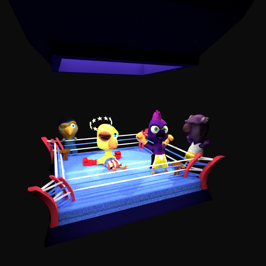 Cuckoo Boxing 3D Model - TurboSquid 1189058