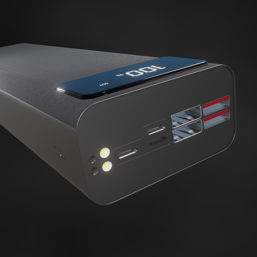 3D Portable Power Bank model - TurboSquid 2158964