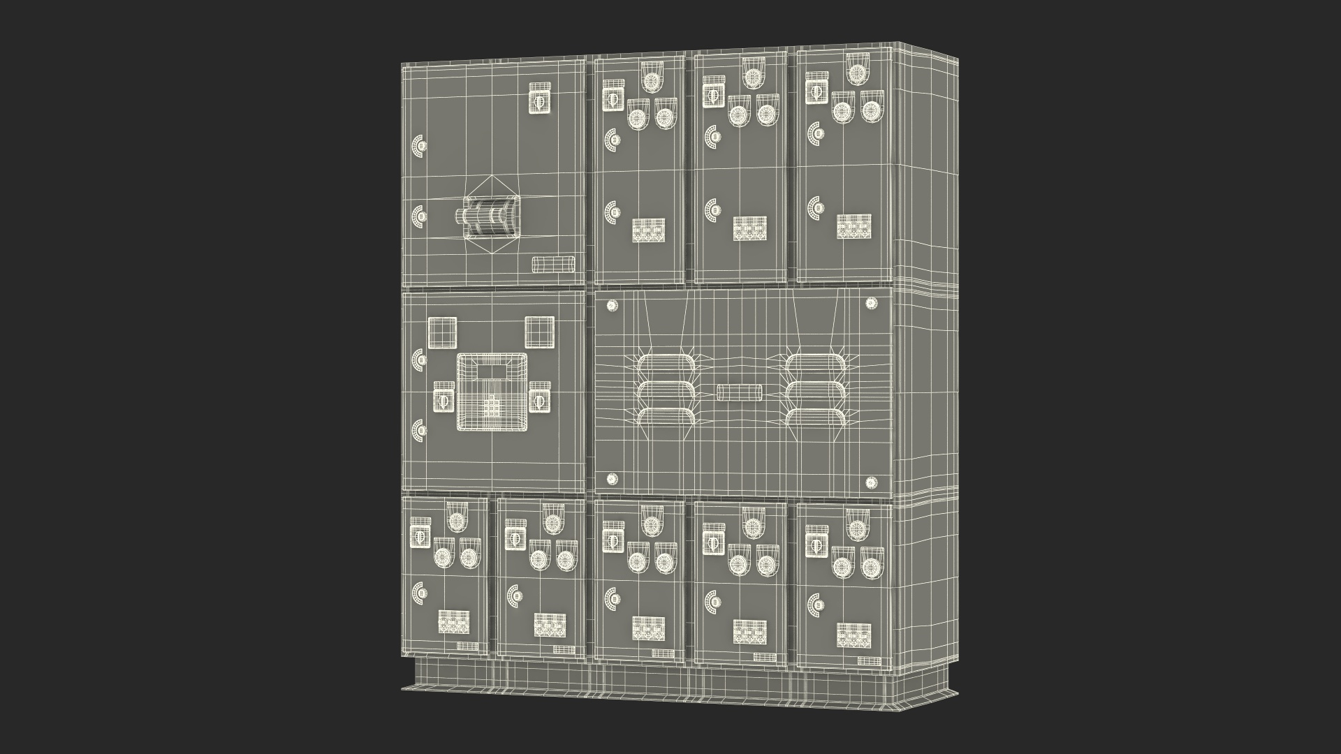 3D Model Industrial Electrical Control Panel - TurboSquid 2244481