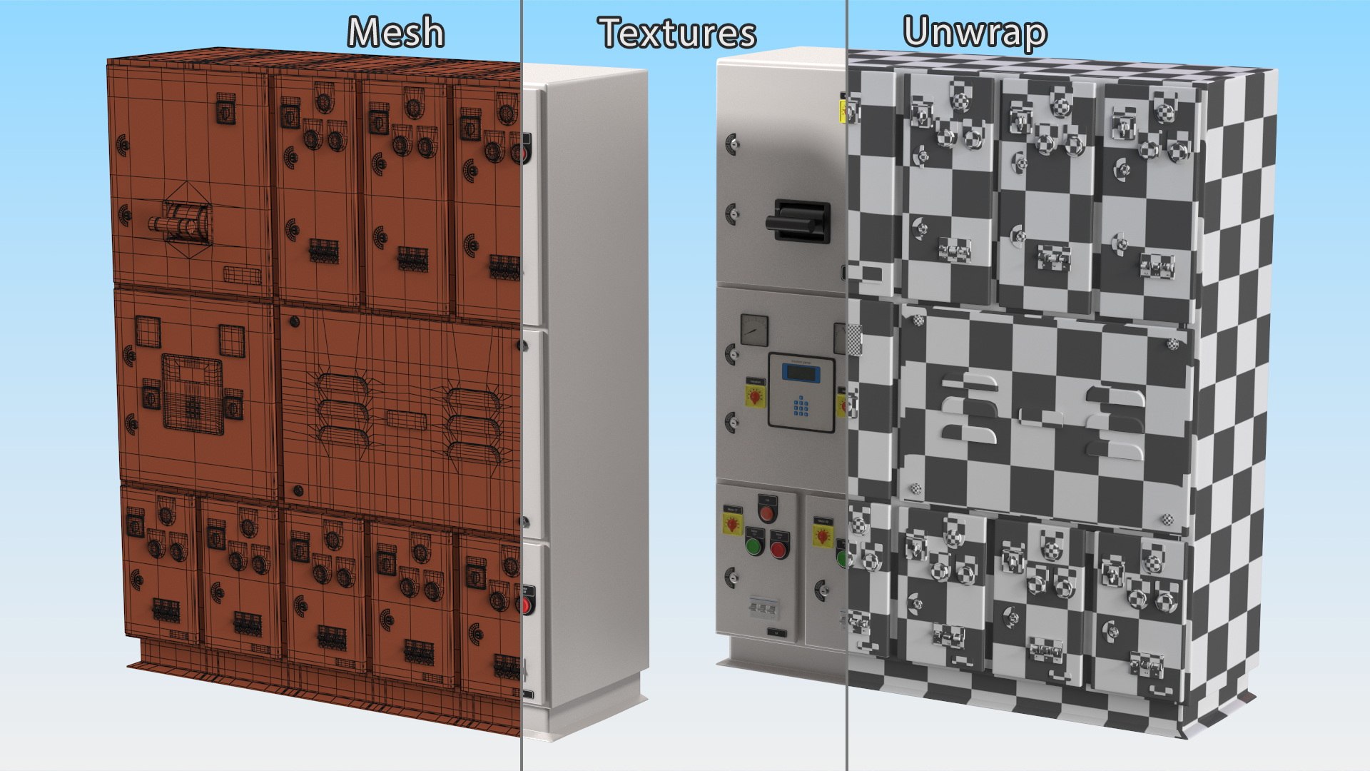 3D Model Industrial Electrical Control Panel - TurboSquid 2244481