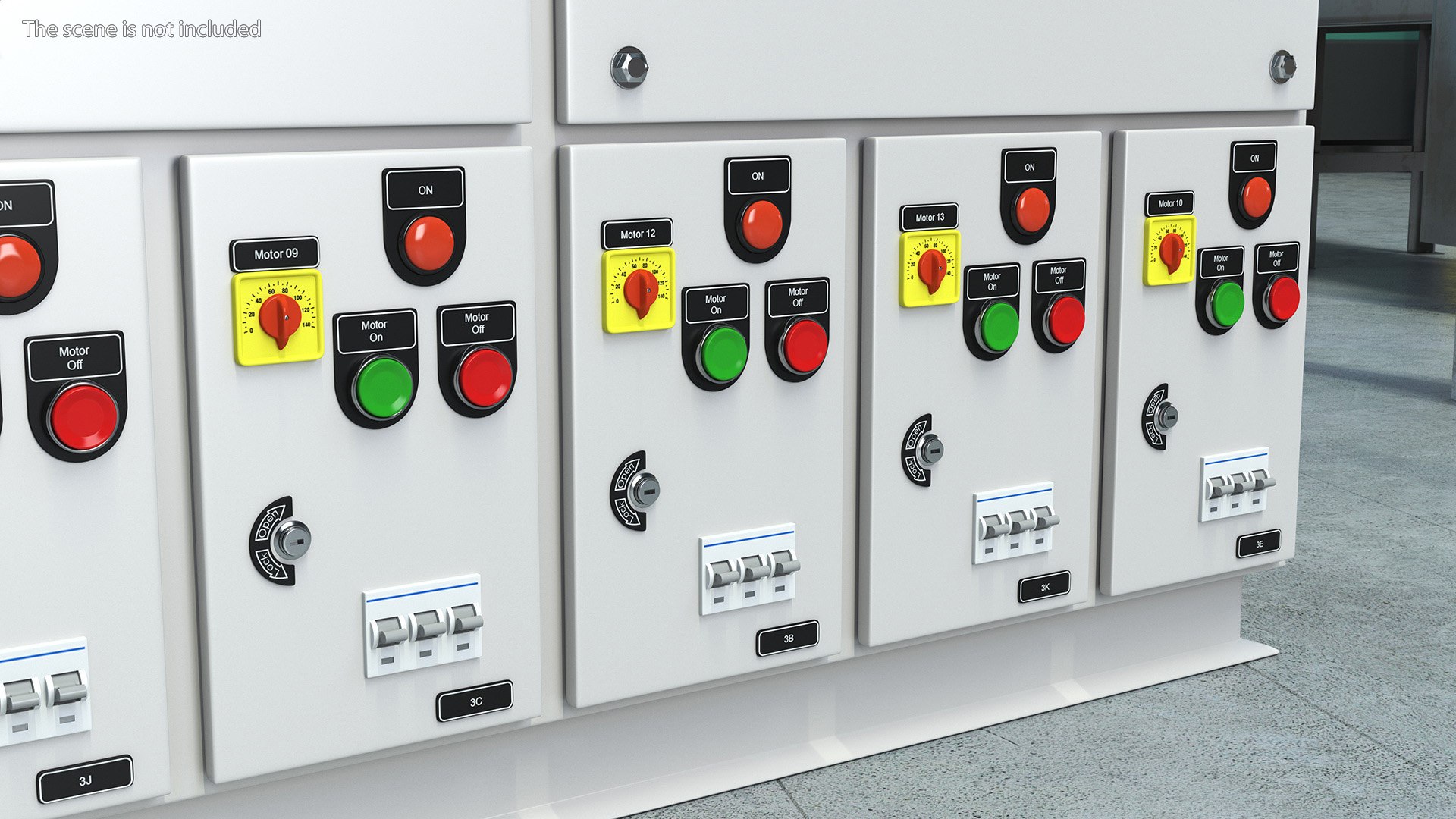 3D Model Industrial Electrical Control Panel - TurboSquid 2244481