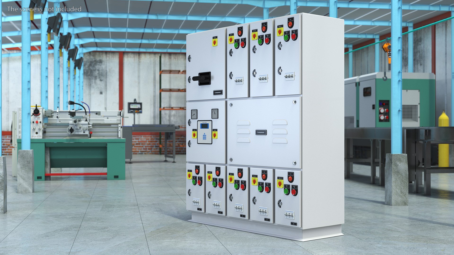 3D Model Industrial Electrical Control Panel - TurboSquid 2244481