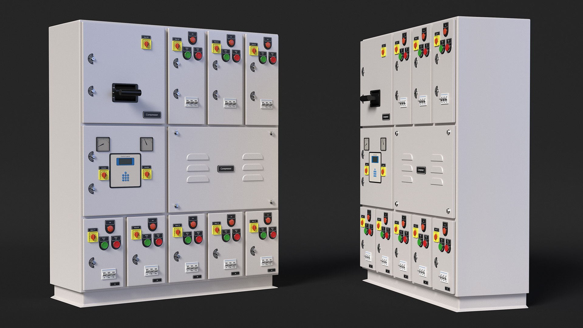 3D Model Industrial Electrical Control Panel - TurboSquid 2244481