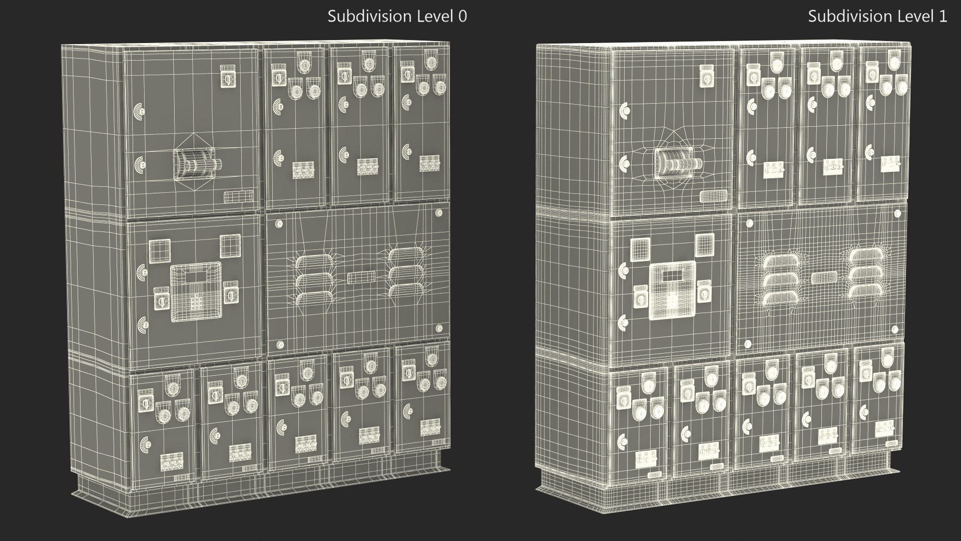 3D Model Industrial Electrical Control Panel - TurboSquid 2244481