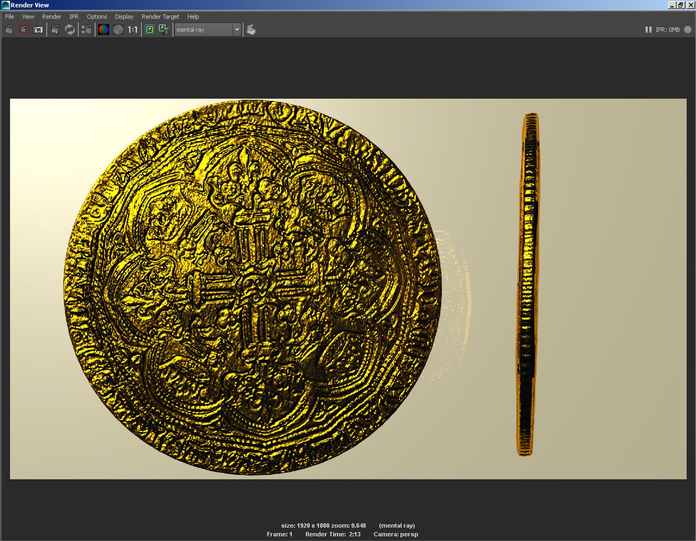 Gold Coin 3d Model