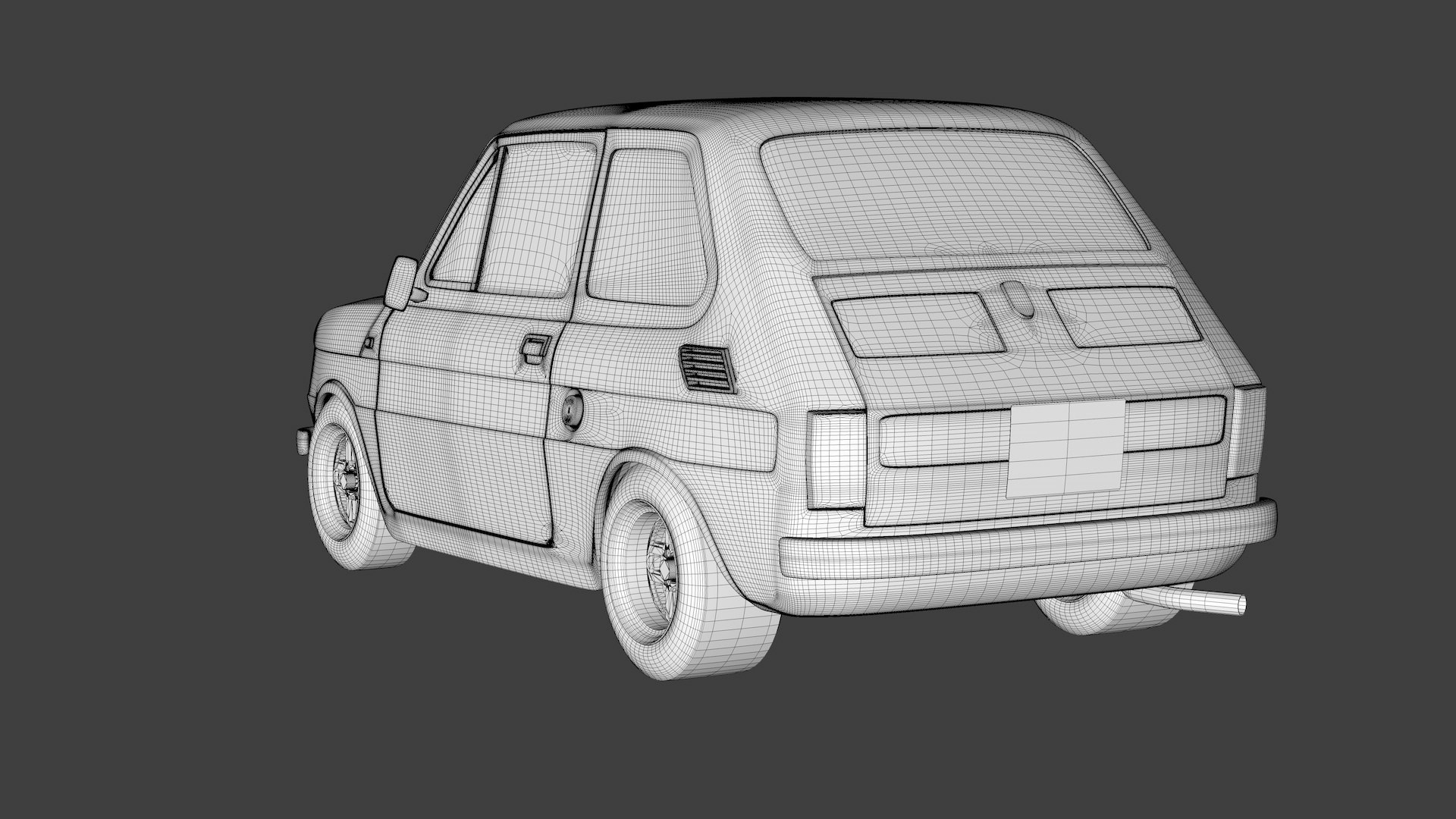 3D Fiat 126 Model - TurboSquid 1768714