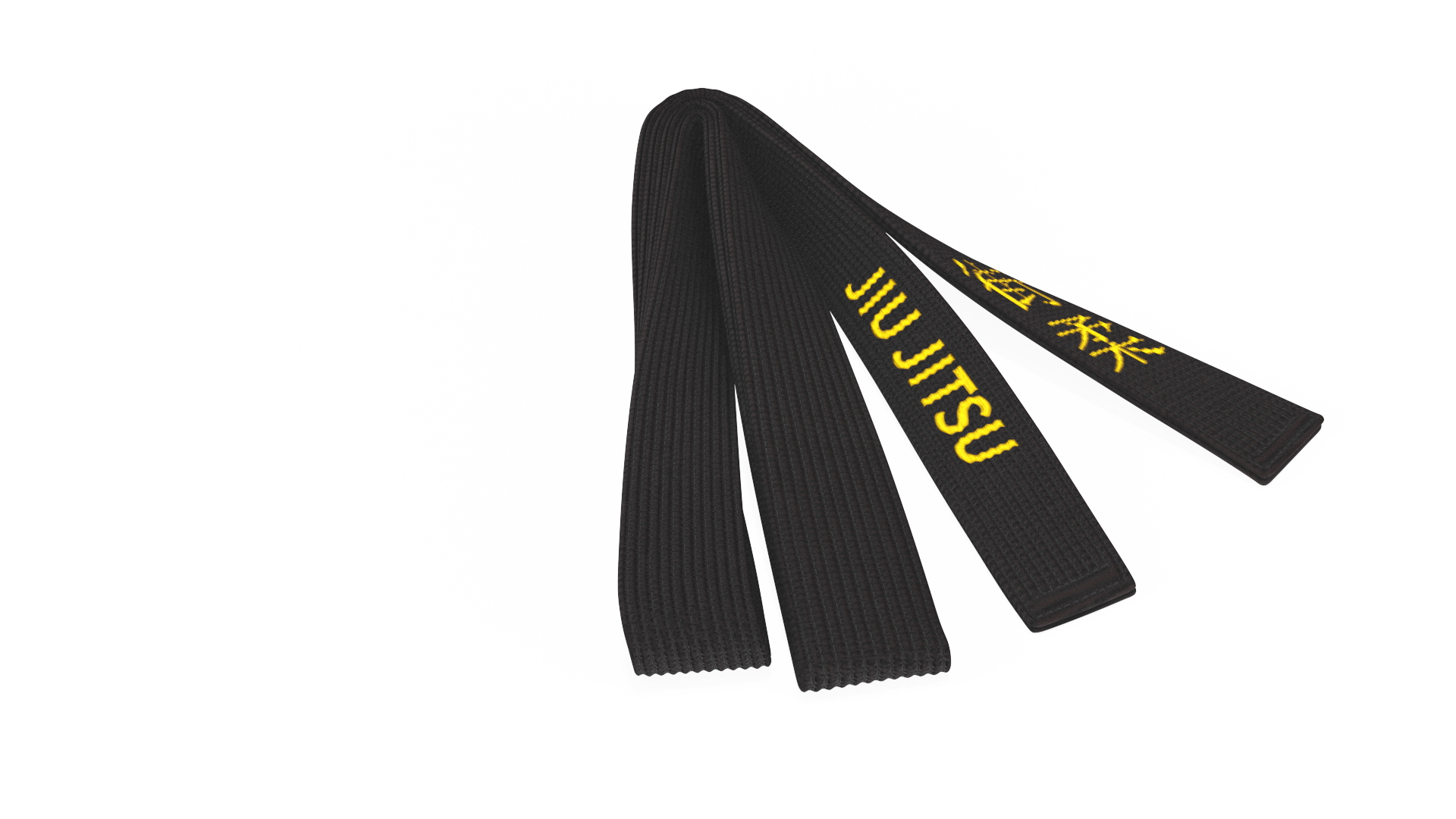 3D Jiu Jitsu Black Obi Belt - TurboSquid 2131249
