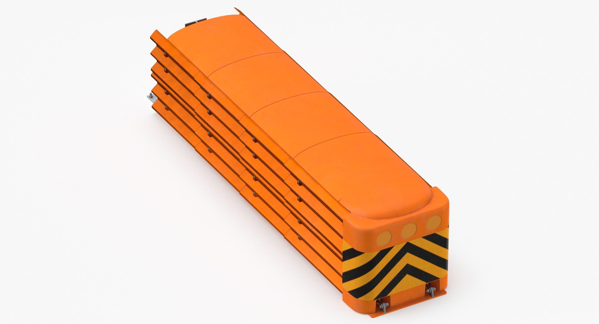 Crash Cushions 2 Clean and Dirty 3D model - TurboSquid 2023460