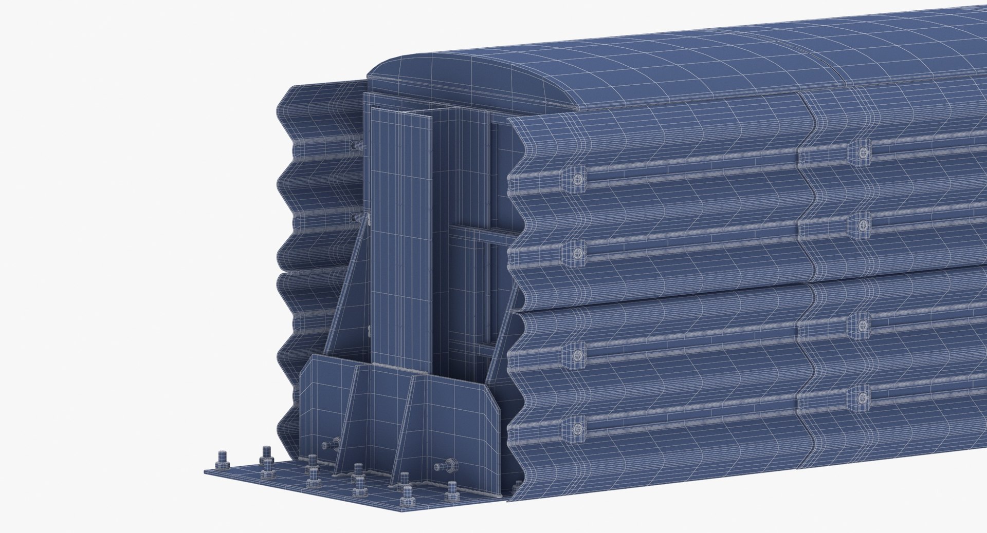 Crash Cushions 2 Clean And Dirty 3D Model - TurboSquid 2023460