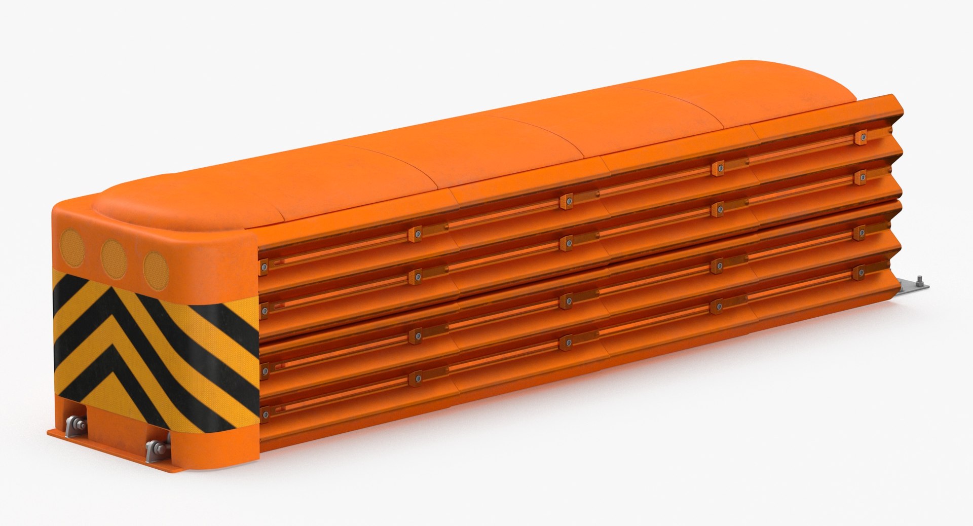 Crash Cushions 2 Clean And Dirty 3D Model - TurboSquid 2023460