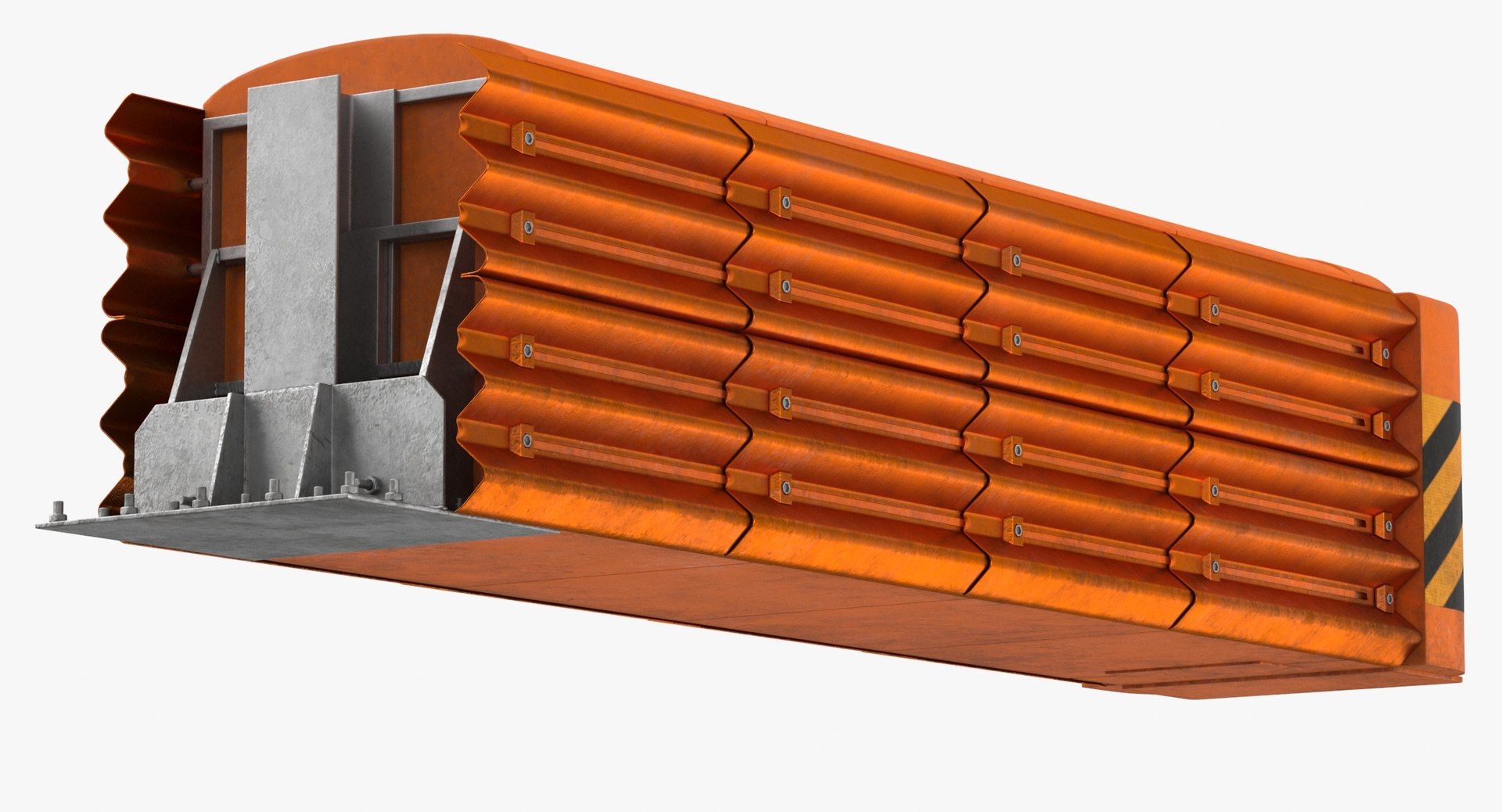 Crash Cushions 2 Clean And Dirty 3D Model - TurboSquid 2023460