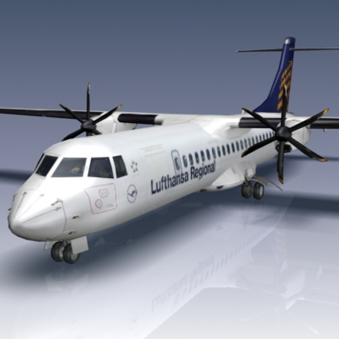 3d Model Atr 72 72-500