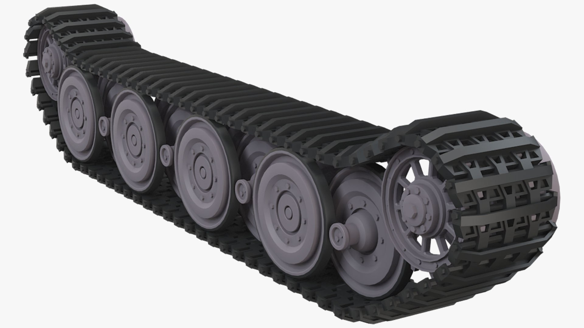 1 Tank Track 3D Model - TurboSquid 1510271